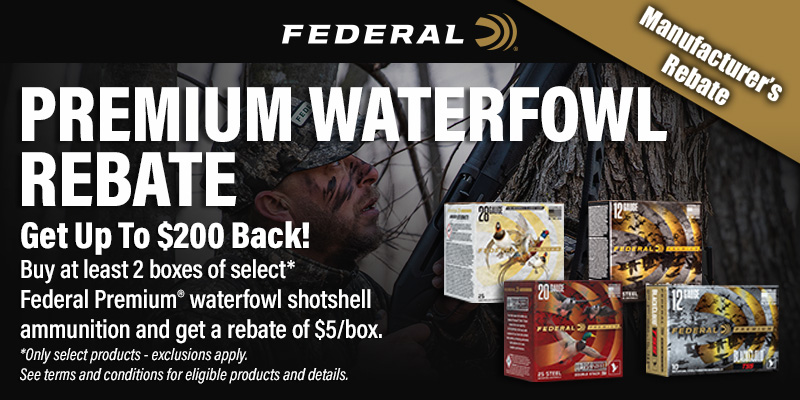 Federal Rebate: Premium Waterfowl Rebate | Sportsman's Outdoor Superstore