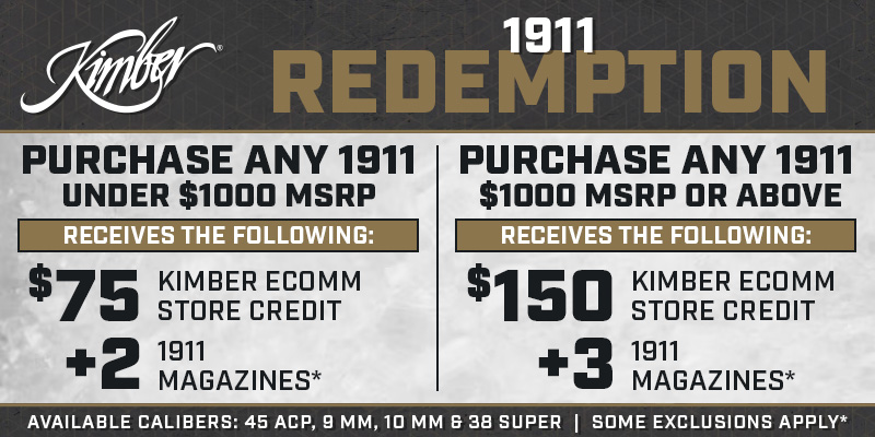 Kimber Custom 1911 LW 45 ACP Pistol with Black Finish and Rosewood ...