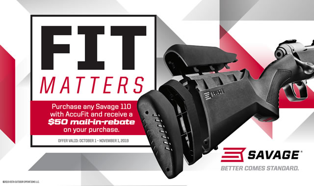 Savage Rebate: Fit Matters | Sportsman's Outdoor Superstore