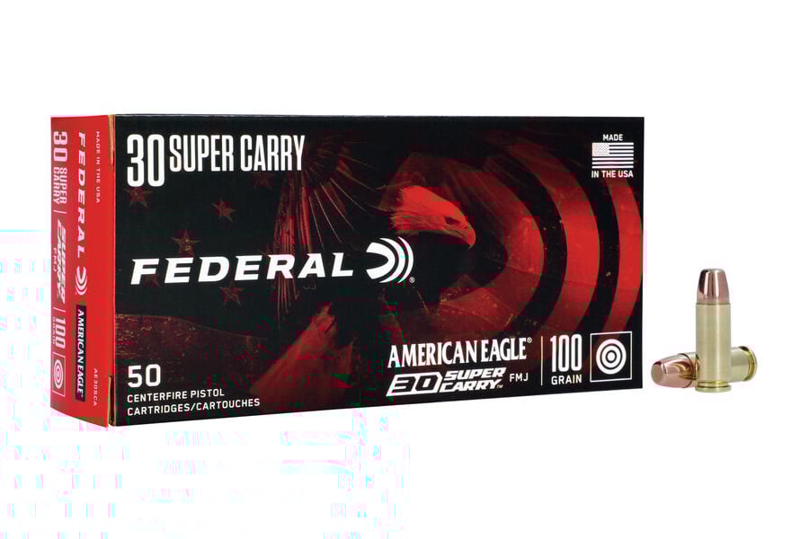 Federal 30 Super Carry 100 Gr FMJ American Eagle 50/Box | Sportsman's ...