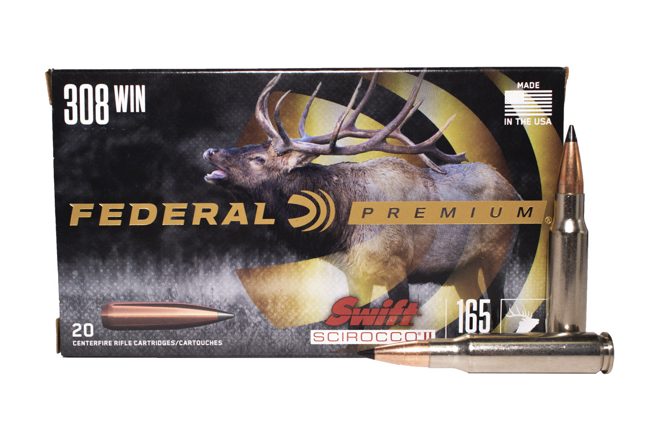 Federal 308 Win 165 Gr Swift Scirocco II 20/Box | Vance Outdoors