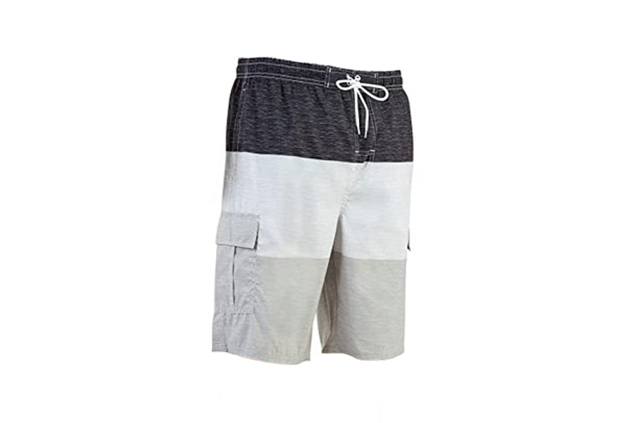 Shop Steintex Mfg Men`s Color Block Swim Trunks for Sale | Online ...