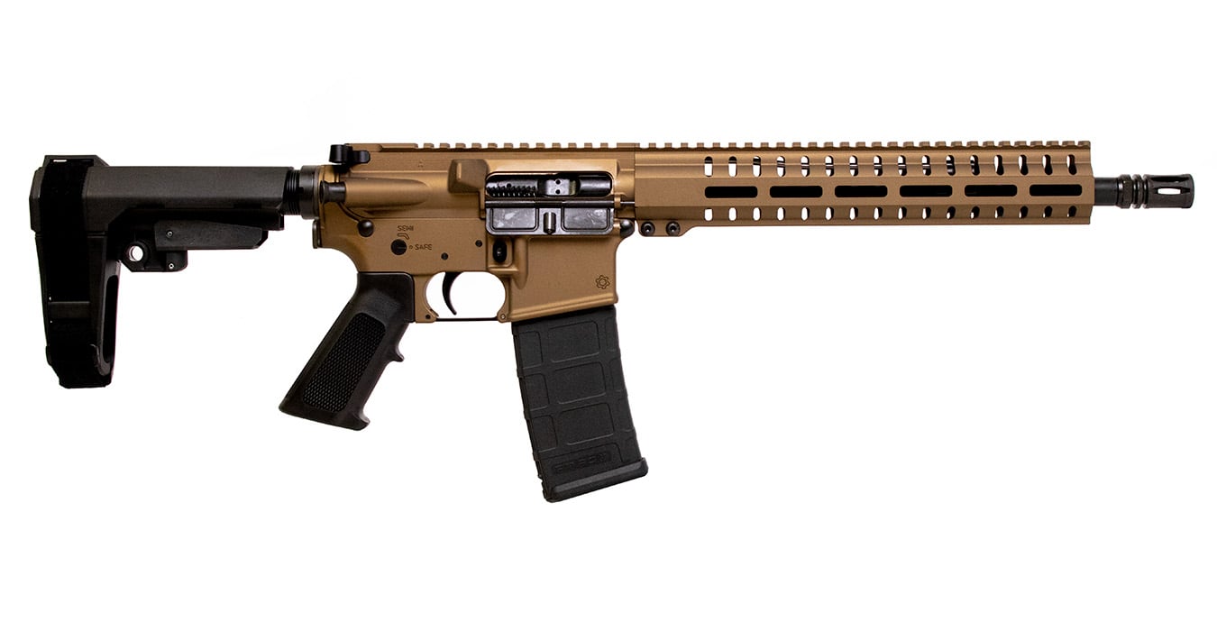 CMMG Banshee 200 Mk4 5.56mm AR Pistol with 12.5 Inch Barrel and Burnt ...