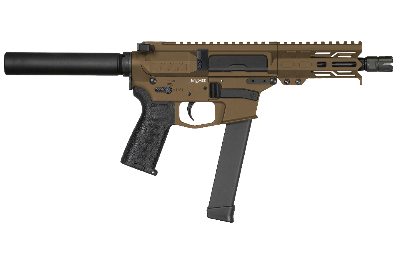 Shop CMMG Banshee MKGS 9mm AR-15 Pistol with Midnight Bronze Finish for ...