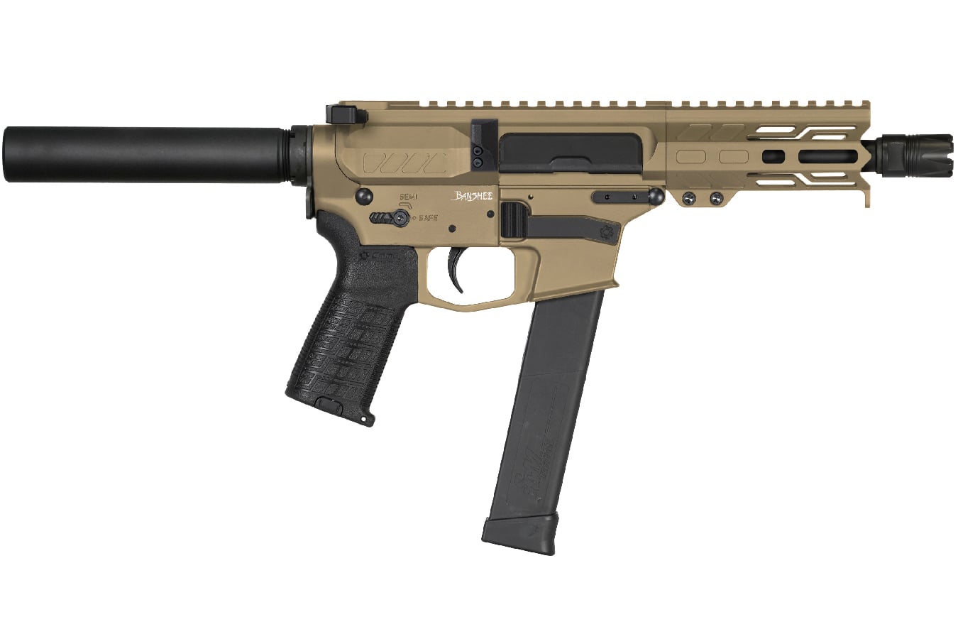 CMMG Banshee MKG 45 ACP Pistol with Coyote Tan Cerakote Finish ...