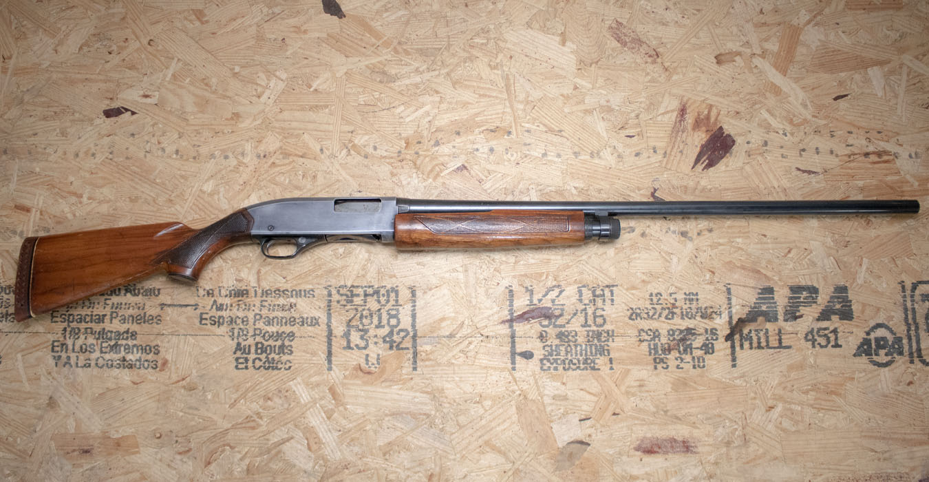 Winchester 1200 12 Gauge Police Trade In Shotgun With Checkered Wood