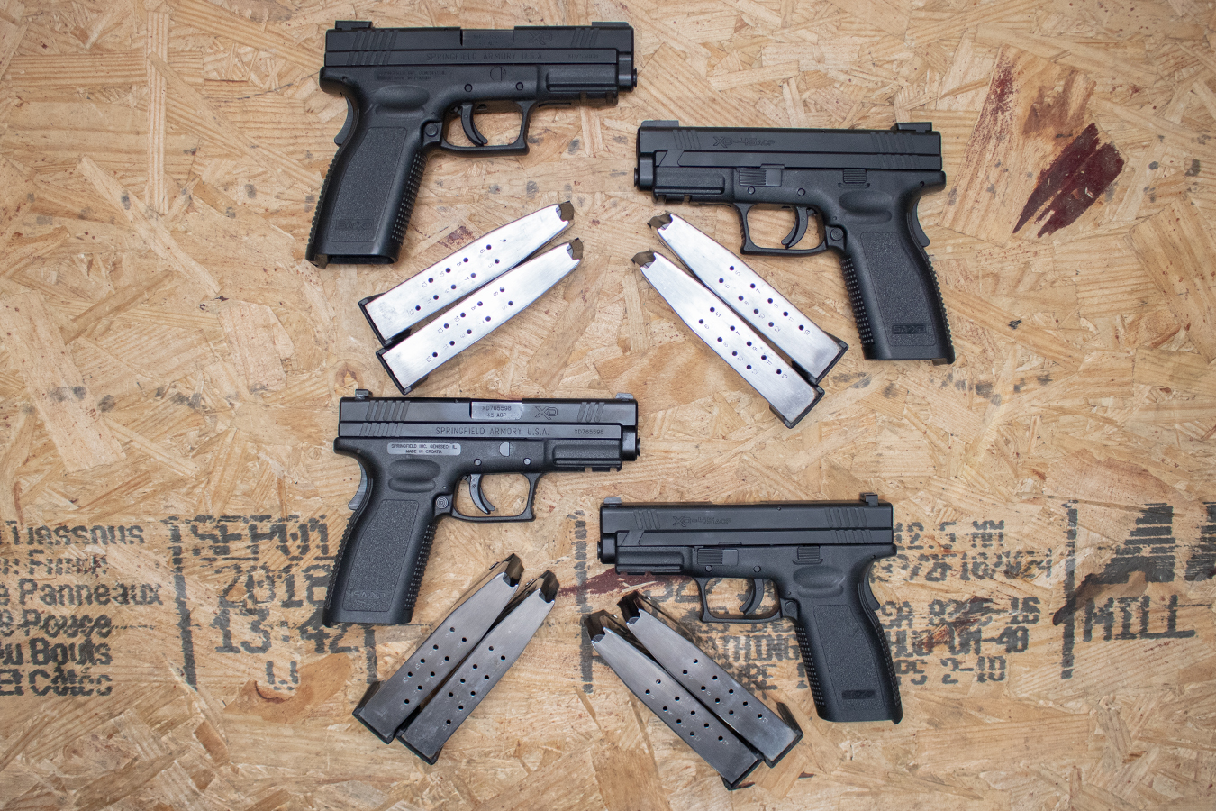 Springfield XD-45 Full Size 45ACP Police Trade-In Pistols with Night ...