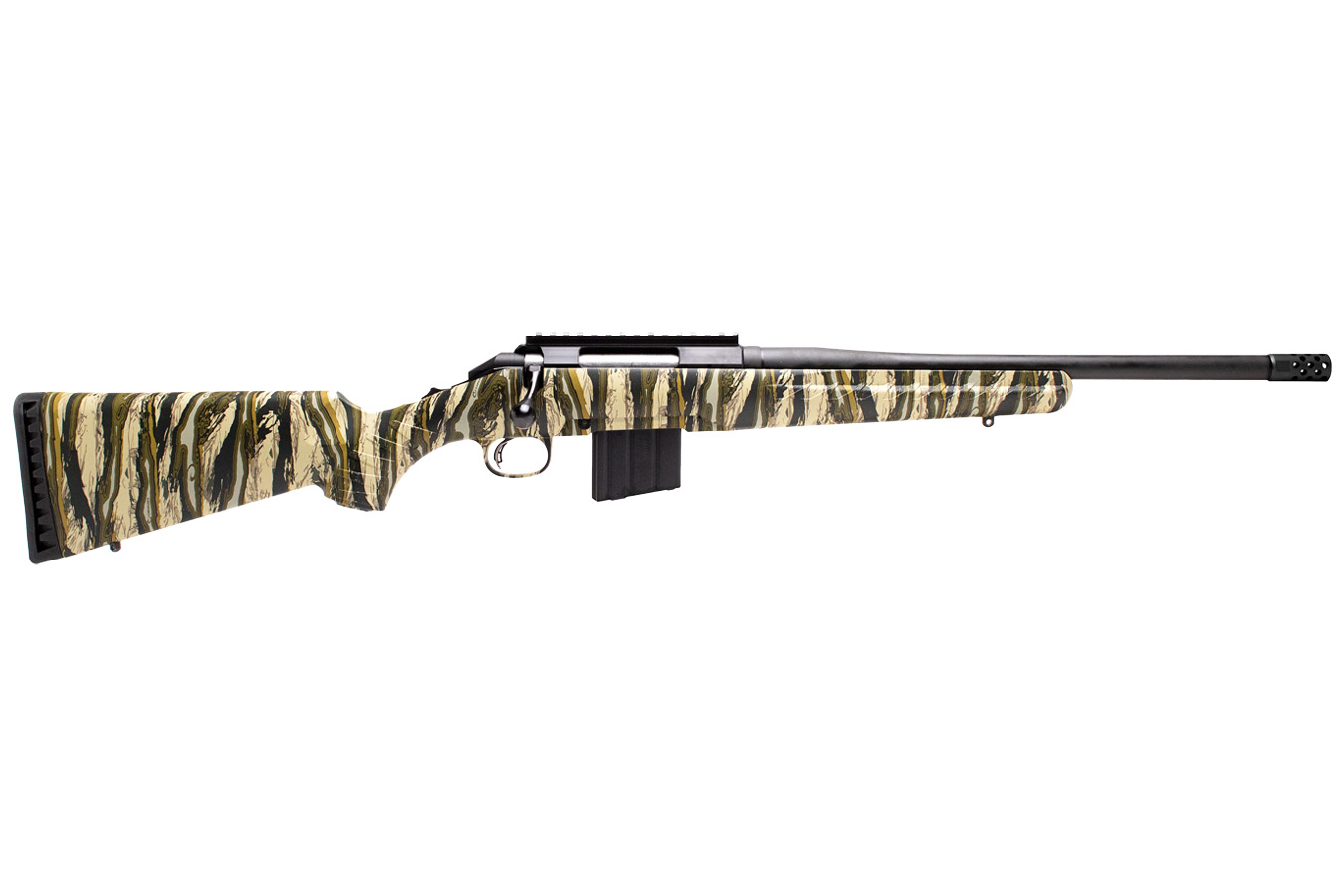 Ruger American 450 Bushmaster Bolt-Action Rifle with Origin Raptor ...