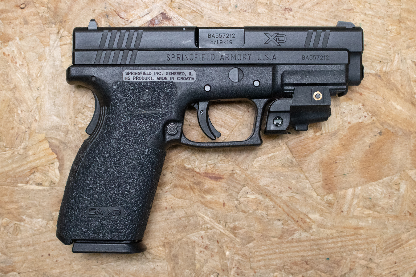 Springfield XD-9 9mm Police Trade-In Pistol with Laser | Sportsman's ...
