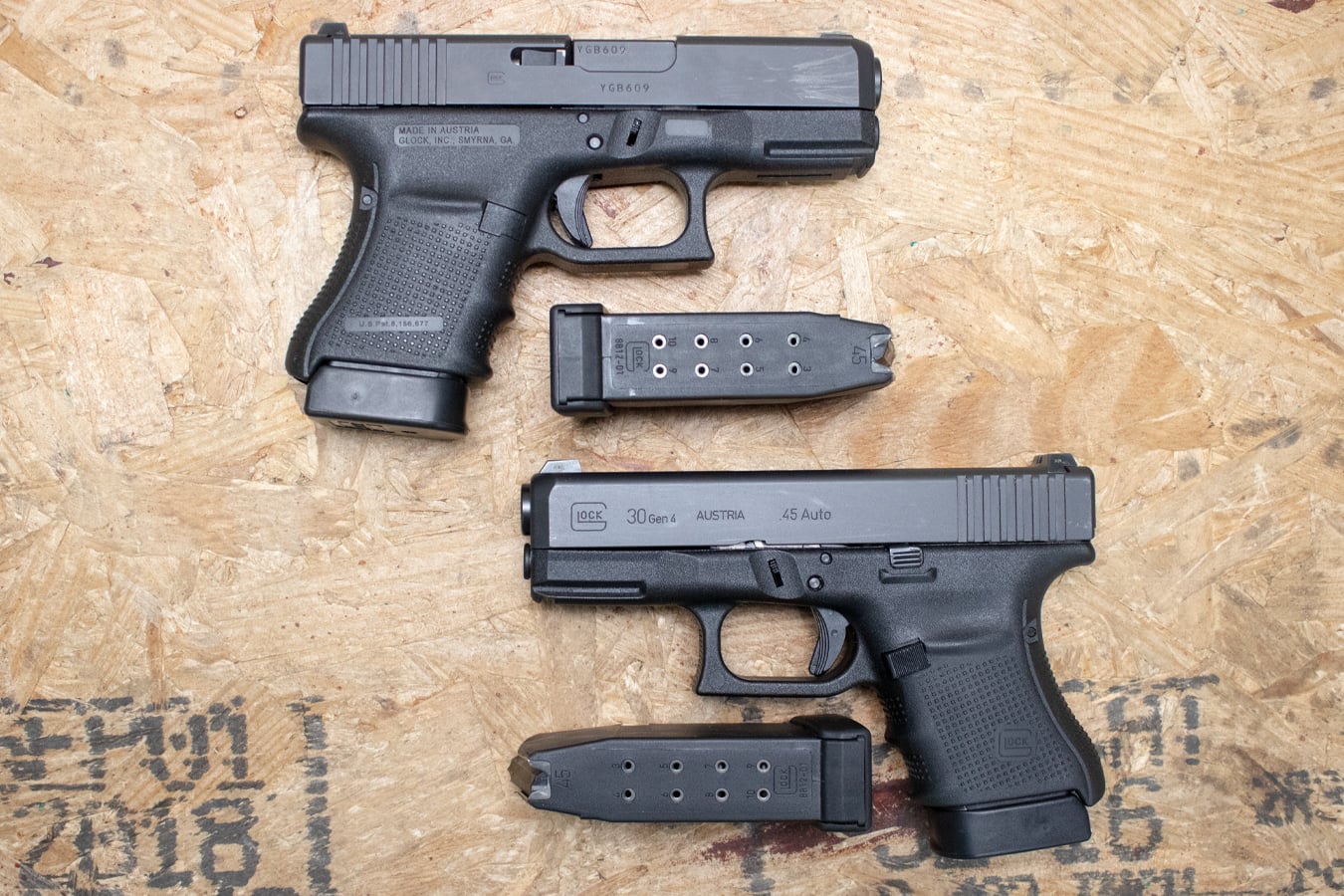 Glock 30 Gen4 45ACP Police Trade-In Pistols (Good Condition ...