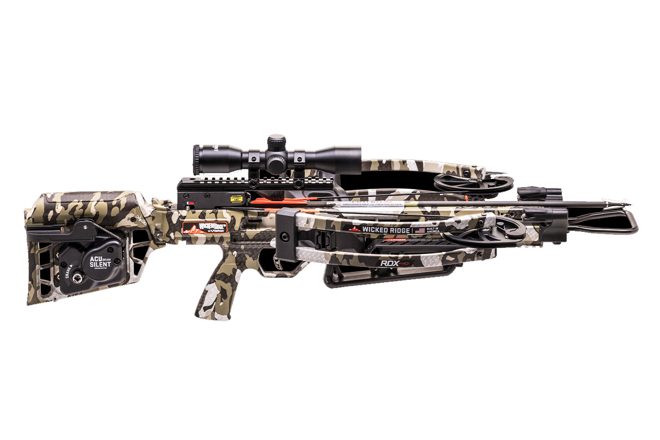 Wicked Ridge RDX 410 Acudraw Silent Crossbow with Pro-View 400 Scope ...