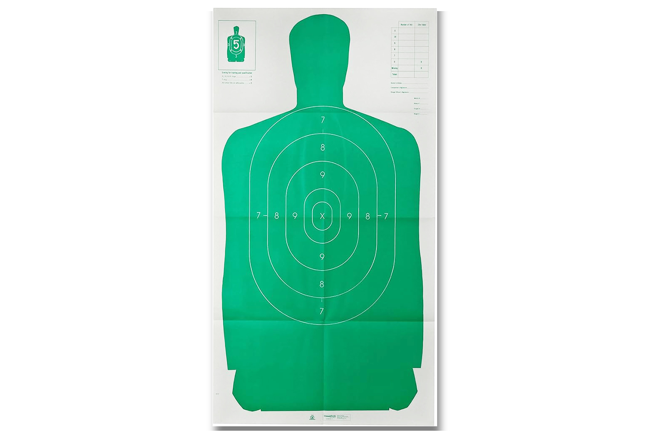 Shop Champion 10 LE B-27FSA Green Silhouette LE Targets for Sale ...