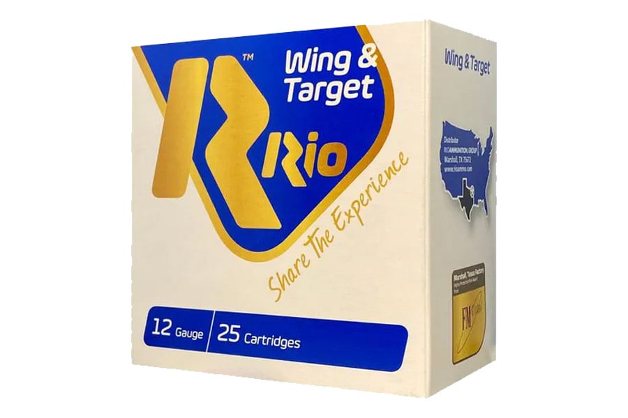 Rio 12 Gauge 2 3/4 Inch 1 oz 8-Shot Wing and Target 25/Box | Sportsman ...