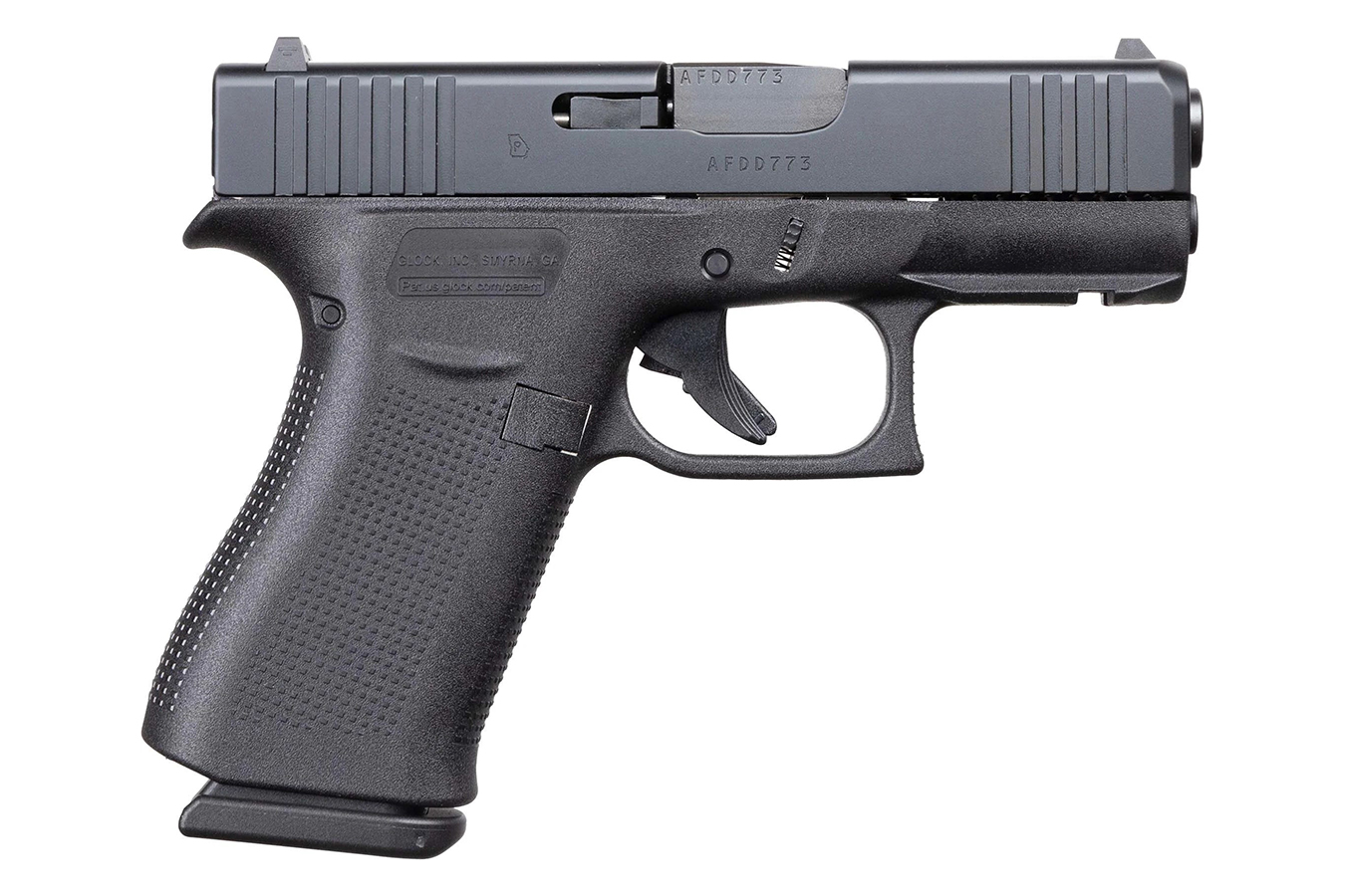 Glock 43X 9mm Subcompact Pistol with Front Rail/Serrated Slide ...