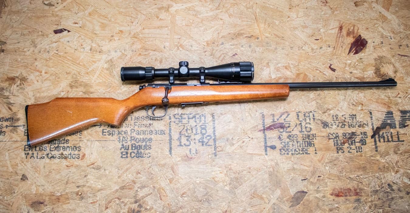Marlin 25M Caliber 22WMR Police Trade-In Bolt-Action Rifle with Scope ...