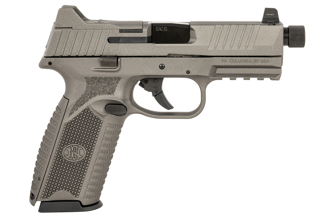 FN 509 Tactical 9mm Optic Ready Pistol with Gray Cerakote Finish and ...