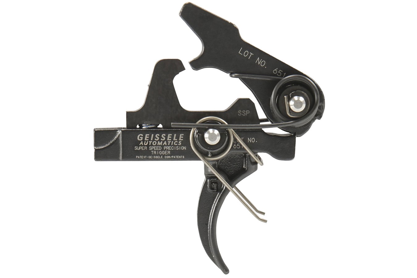 Geissele SSP Single-Stage Curved Trigger with 3-3.75 lbs Draw Weight ...
