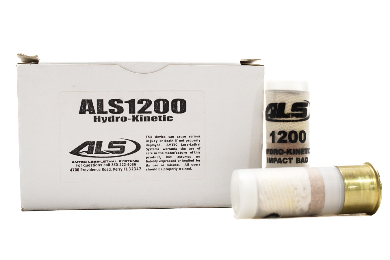 Als 12 Gauge Hydro-Kinetic Police Trade Bean Bag Rounds 5/Box ...