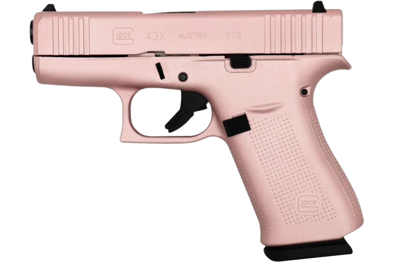 Shop Glock 43x 9mm Semi-Auto Pistol with Rose Gold Frame Finish for ...