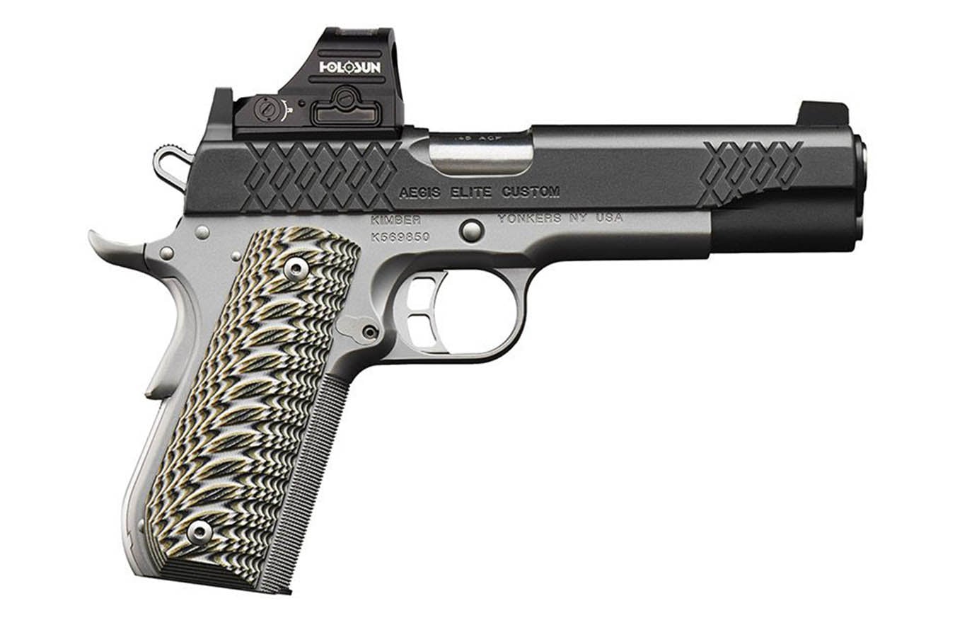 Kimber 1911 Aegis Custom Elite 9mm Semi-Auto Pistol w/ Green-Dot Sight ...