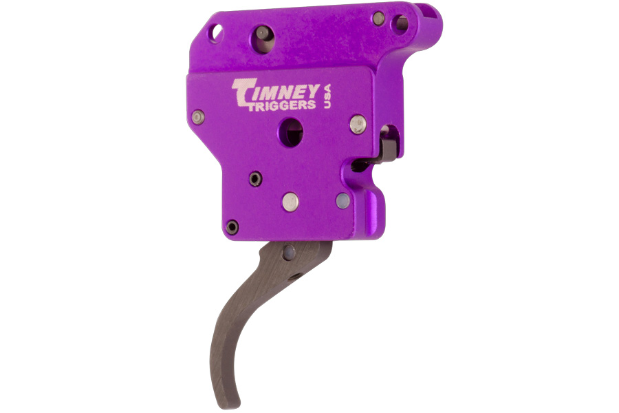 Timney Single-Stage Curved Trigger with 3-6 oz Draw Weight & Purple ...