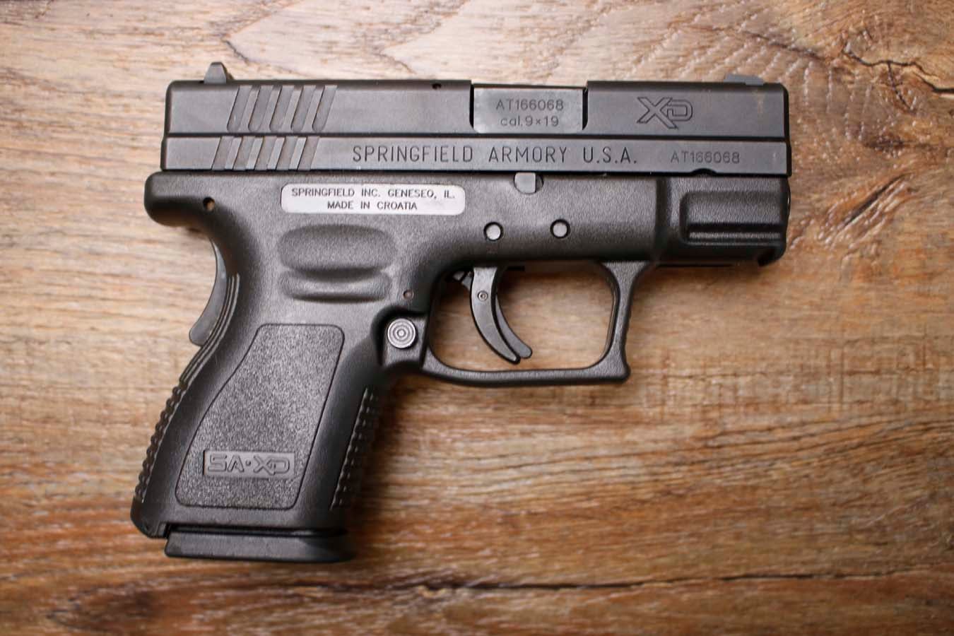 Springfield XD-9 Subcompact 9mm Police Trade-In Pistol | Sportsman's ...