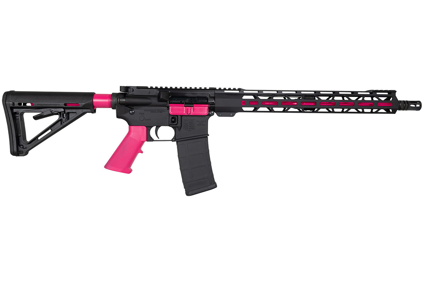Diamondback DB15 5.56 NATO Tactical Rifle With Pink A2 Grips ...