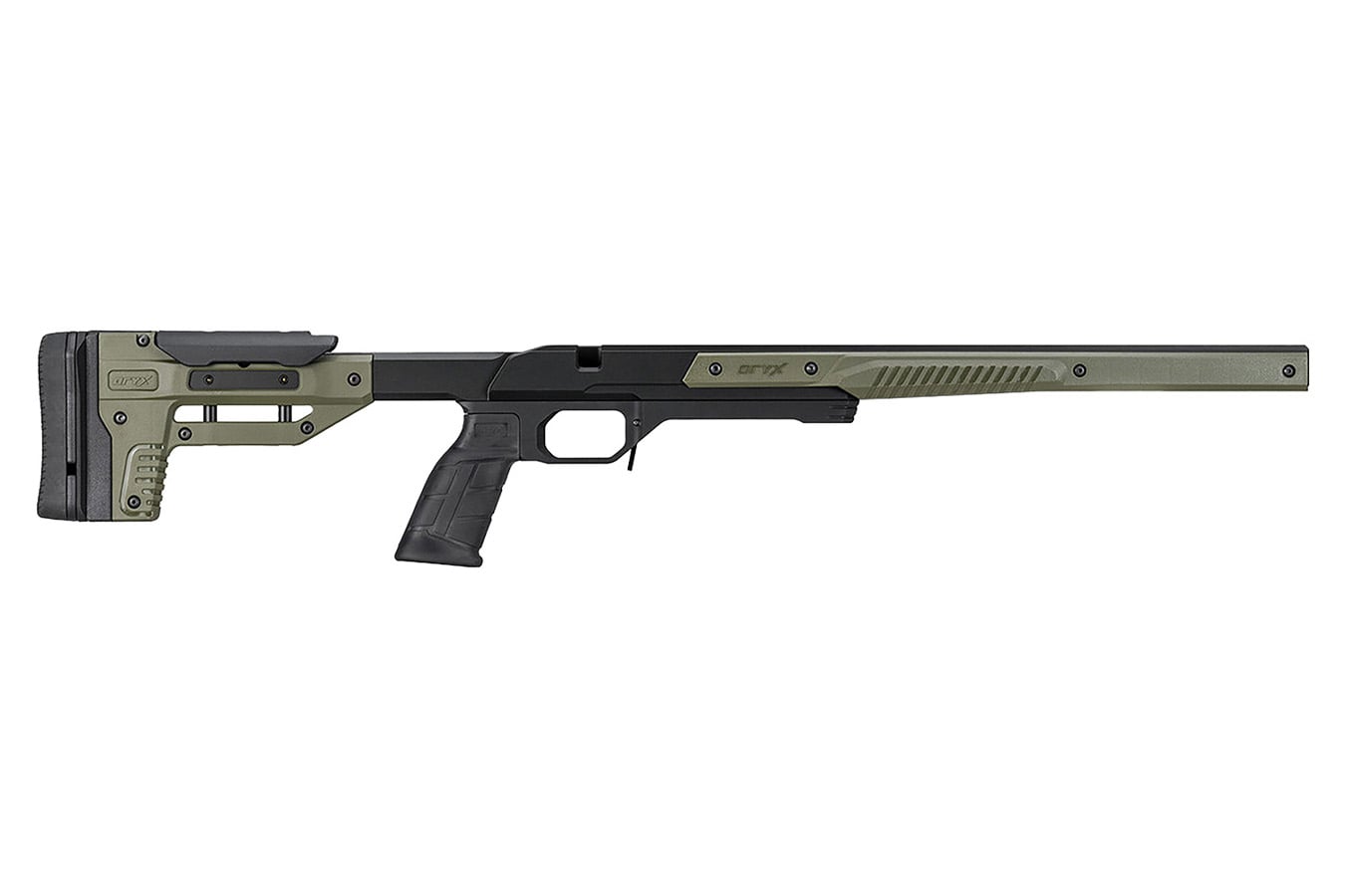 Mdt Oryx Chassis OD Green/Black Aluminum, Adj. Cheekrest, M-LOK Forend ...