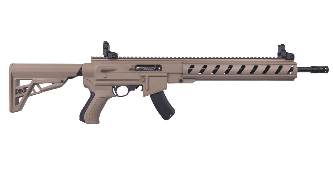Ruger 10 22 AR 22 22LR Rimfire Rifle With ATI Flat Dark Earth