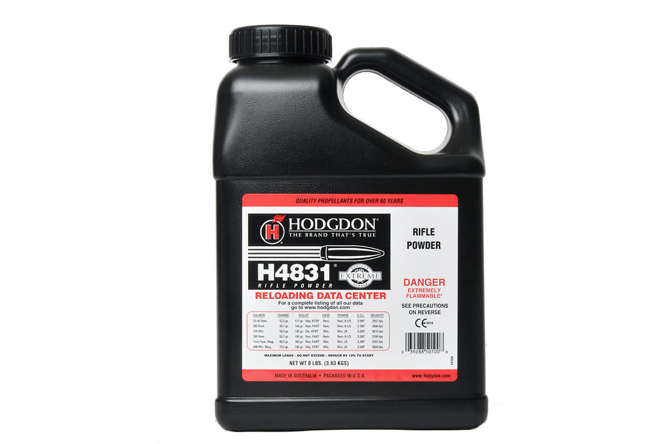 Hodgdon Powder H4831 Rifle Powder, 8lb | Vance Outdoors