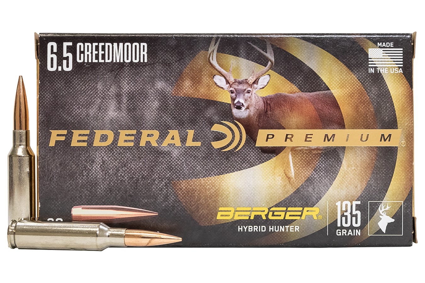 Federal 6.5 Creedmoor 135 gr Berger Hybrid Hunter 20/Box | Sportsman's ...