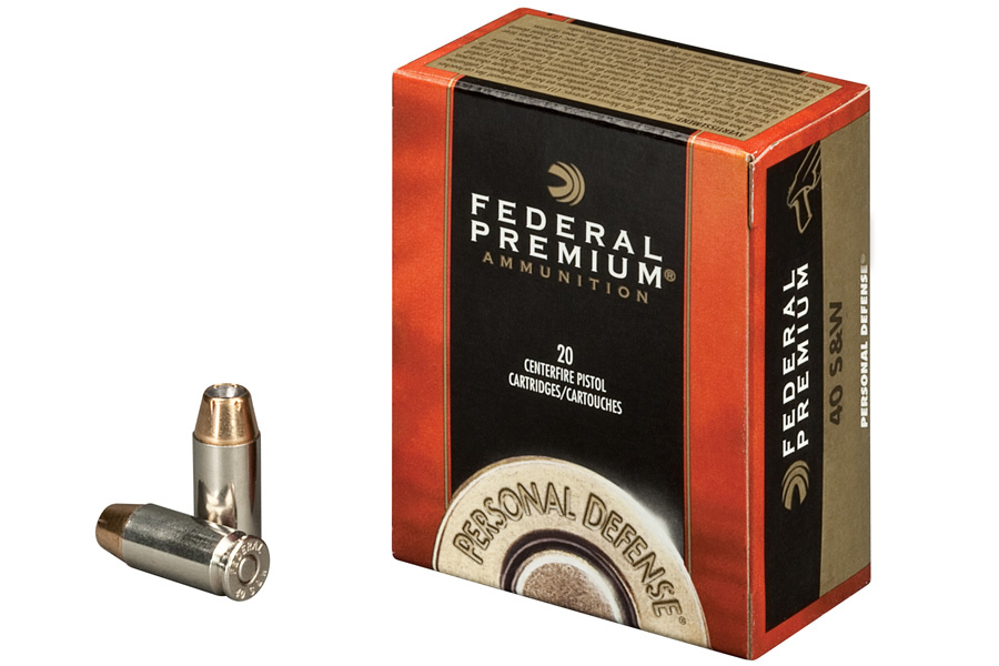 Federal 40 S&W 135 gr Hydra-Shok JHP Personal Defense 20/Box ...