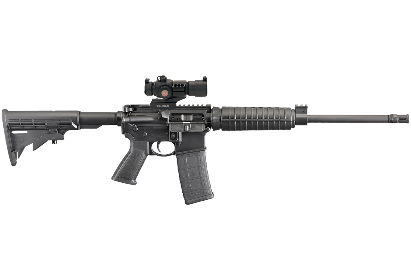 Ruger AR-556 5.56mm Semi-Automatic Rifle with Triton 30mm Tactical Red ...