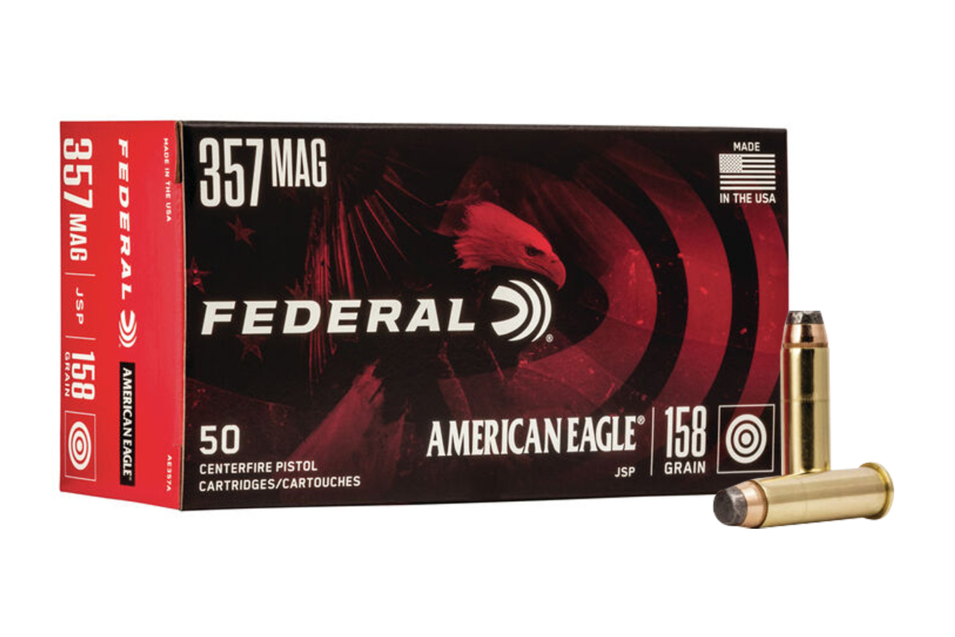 Federal 357 Mag 158 gr Jacketed Soft Point 50/Box | Sportsman's Outdoor ...