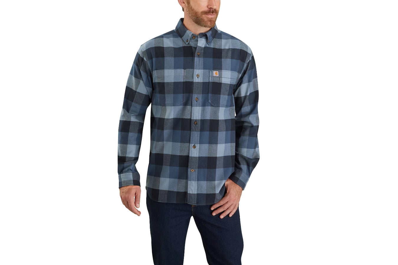 Carhartt Rugged Flex Relaxed Fit Flannel Long Sleeve Plaid Shirt for ...