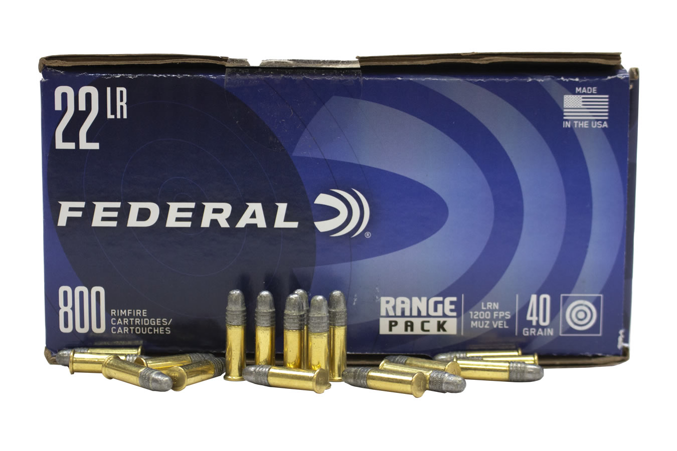 Federal 22LR 40 gr LRN Range Pack 800 Round Brick | Vance Outdoors