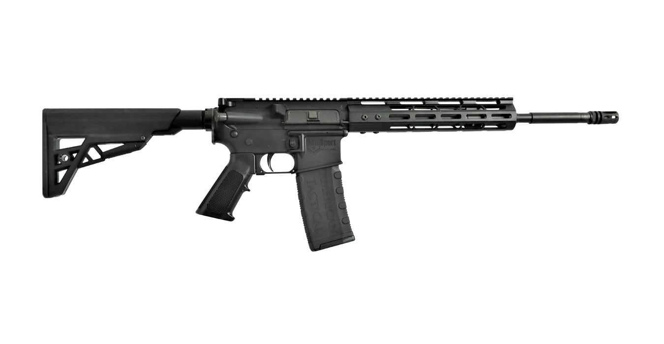 American Tactical MilSport 5.56mm AR-15 with Black Alpha Stock ...