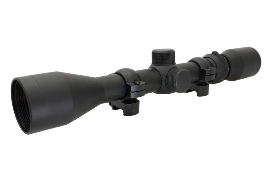 Weaver 3 9x40mm Riflescope With Dual X Reticle And Scope Rings Weaver 3 9x40mm Riflescope With Dual X Reticle And Scope Rings