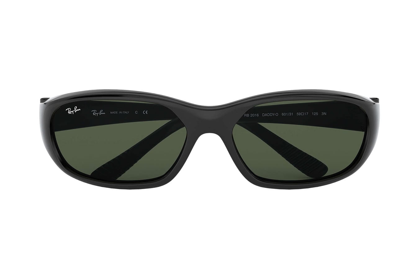 Ray-Ban Daddy-O II Sunglasses with Black Frame and Green Lenses ...