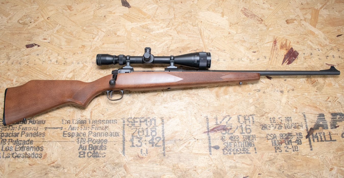 Savage 110 270 Win Police Trade-In Rifle with Wood Stock and Scope ...