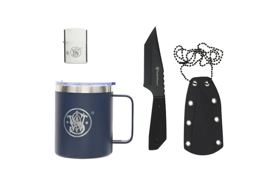Smith & Wesson/Battenfeld S&W Fixed Blade Knife with Lighter and Mug ...