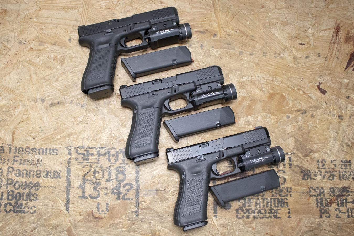 Glock 17 Gen5 9mm Police Trade-In Pistols with Night Sights and ...