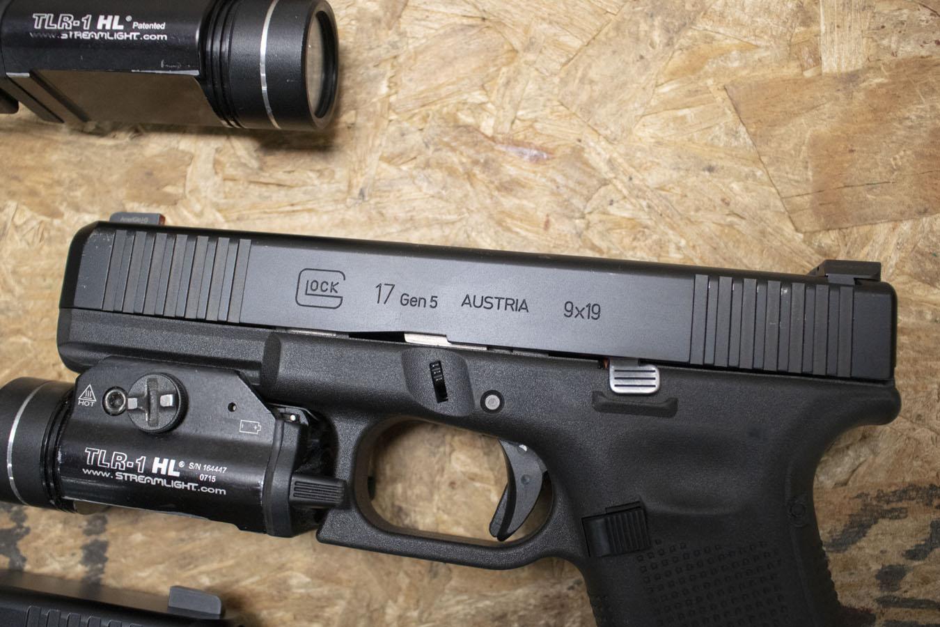 Glock 17 Gen5 9mm Police Trade-In Pistols with Night Sights and ...
