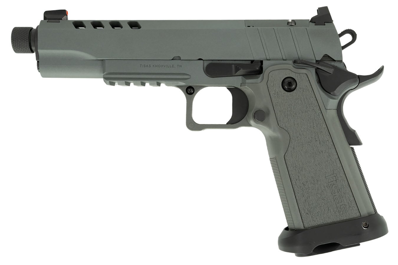 Tisas 1911 Night Stalker DS 9mm Semi-Auto Pistol with Grey Cerakote ...