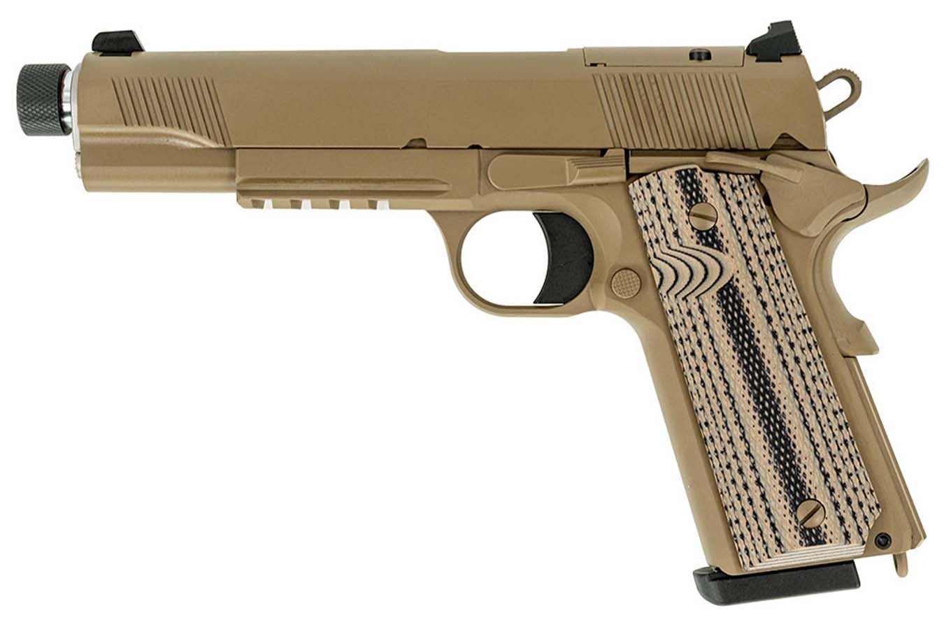 Tisas 1911 B45RGD TH 45 ACP Pistol with FDE Cerakote Finish and ...