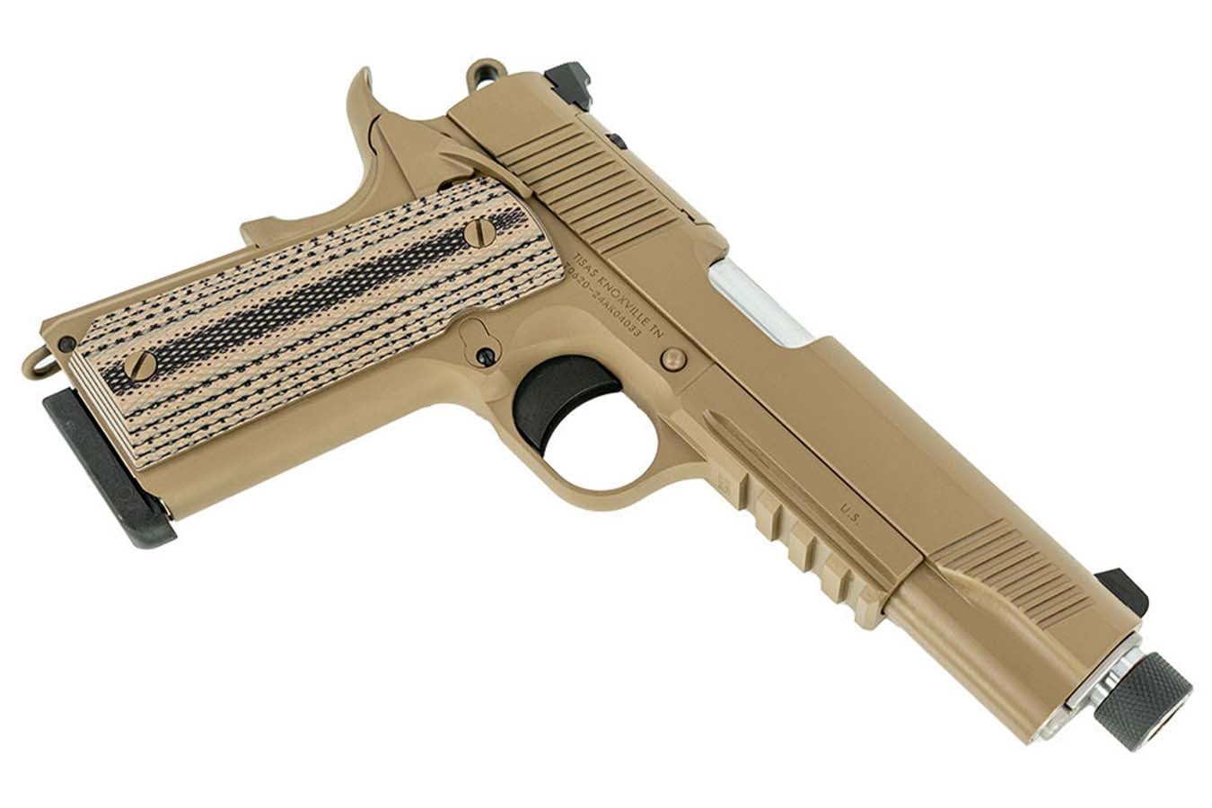 Tisas 1911 B45RGD TH 45 ACP Pistol with FDE Cerakote Finish and ...