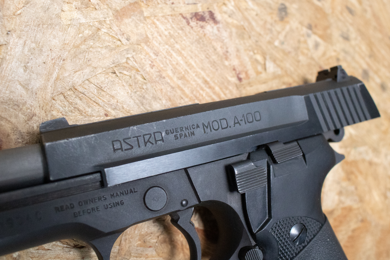 Astra A-100 9mm Police Trade-In Pistol with Hard Plastic Case ...