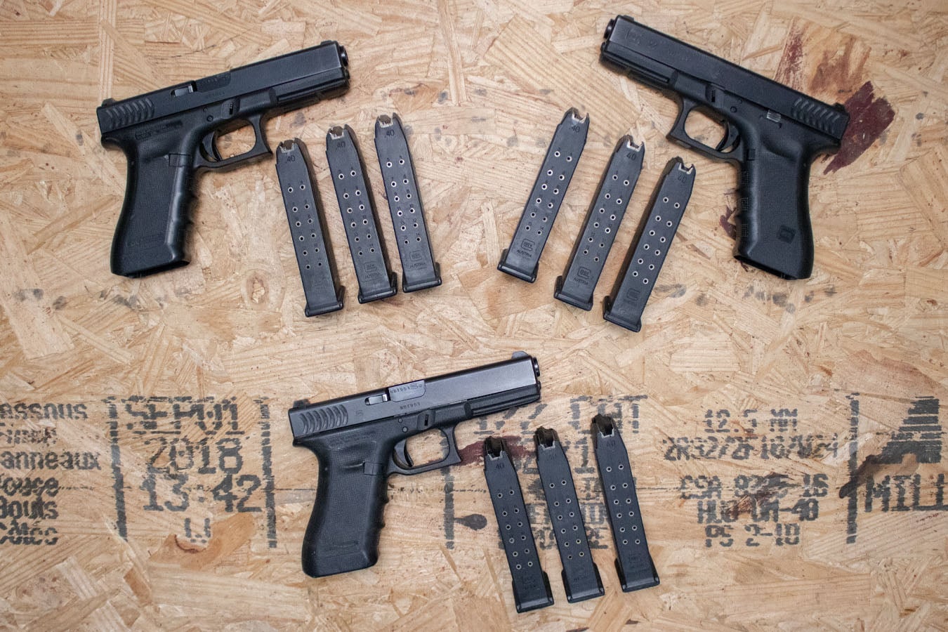 Glock 22 Gen3 RTF 40 S&W Used Police Trades with 3 Mags and Fish Gill ...