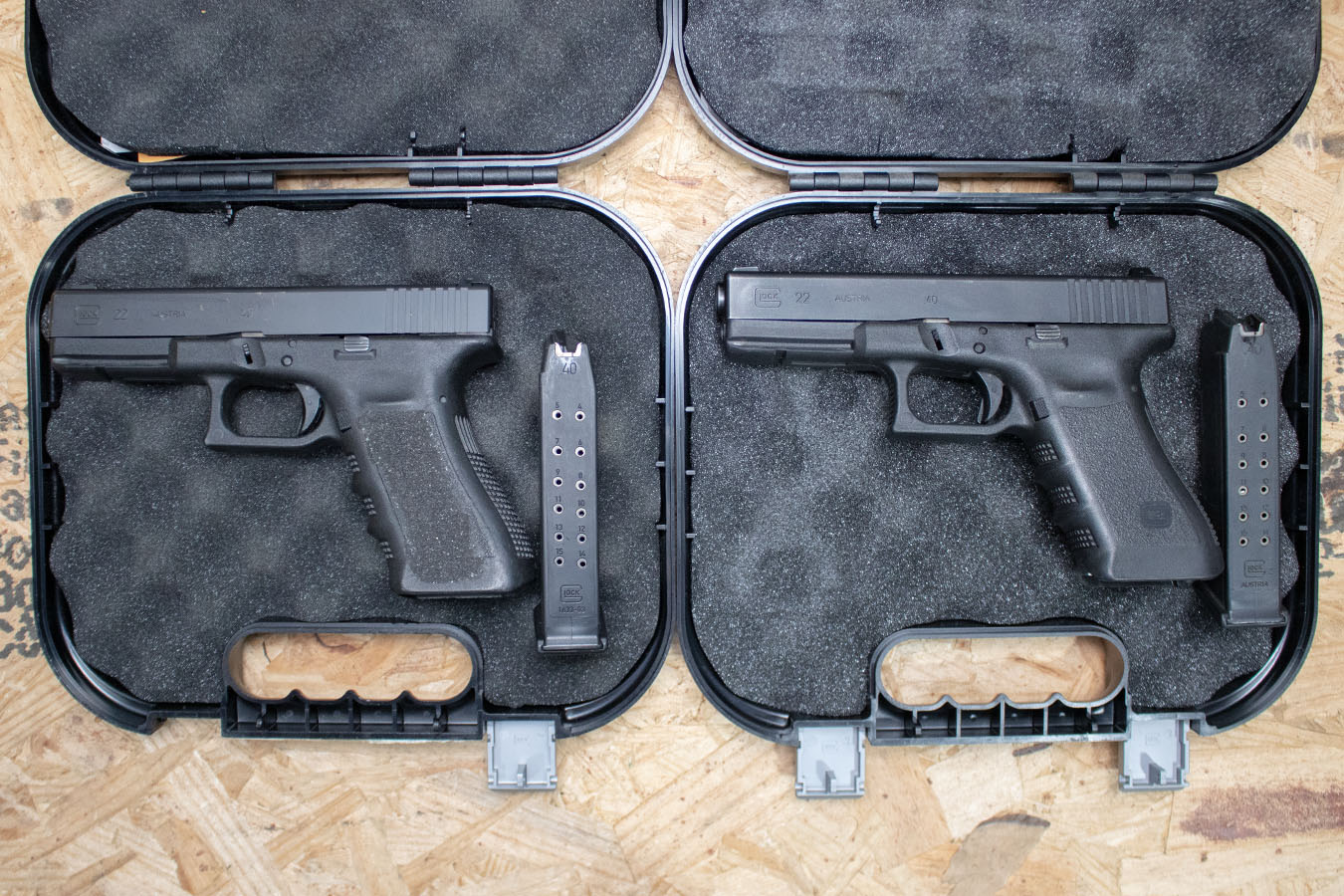 Glock 22 Gen3 40 S&W Police Trade-ins with Night Sights (Fair Condition ...