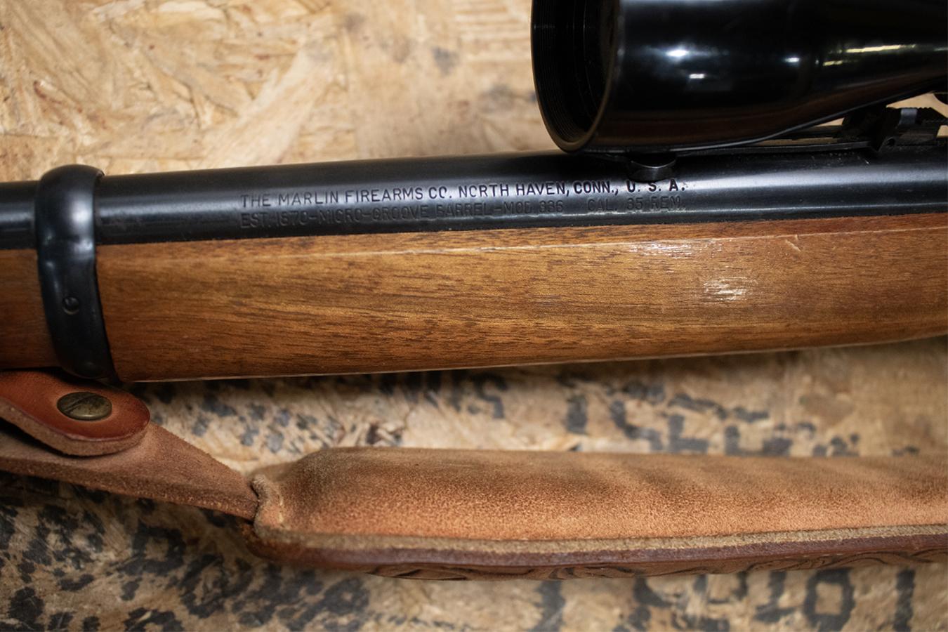 Marlin 336 35 Remington Police Trade-In Lever Action Rifle with JM ...